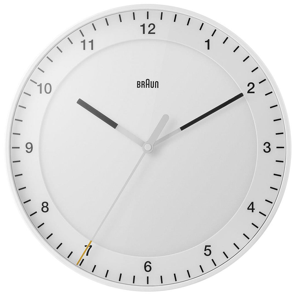 BC17 Braun classic large analogue wall clock - white – Braun Clocks & Watches