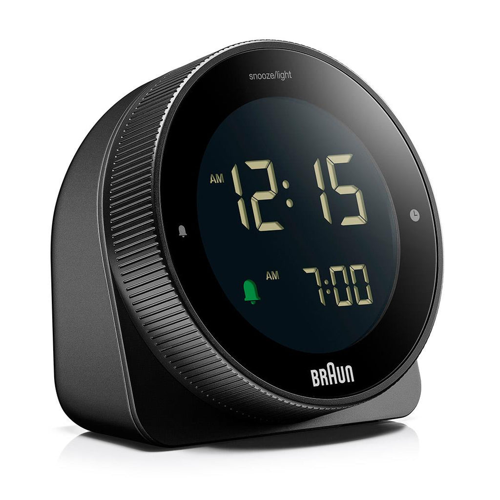 BC24 Braun touch display digital alarm clock - black – Braun Clocks
