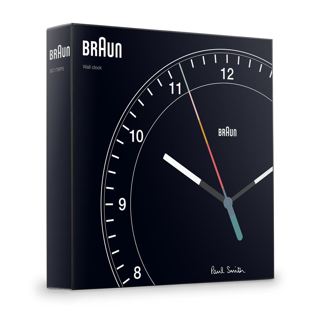 BC17 Braun x Paul Smith limited edition classic large analogue wall cl – Braun Clocks & Watches