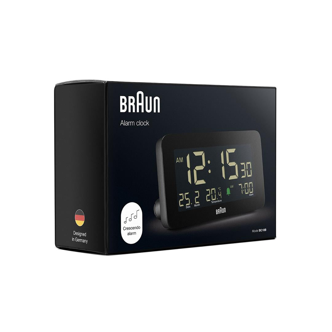 BC10 Braun digital alarm clock - black – Braun Clocks