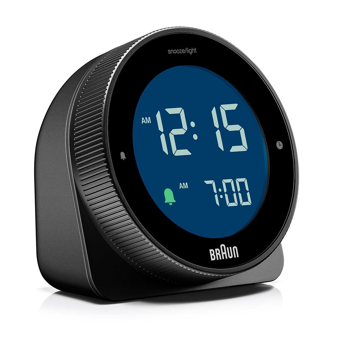 BC24 Braun touch display digital alarm clock - black – Braun Clocks ...