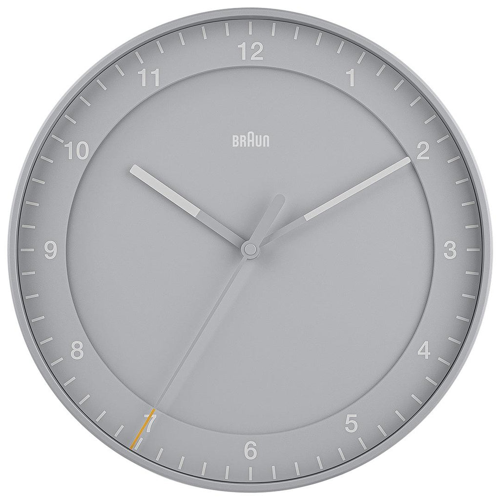 BC17 Braun classic large analogue wall clock - grey – Braun Clocks