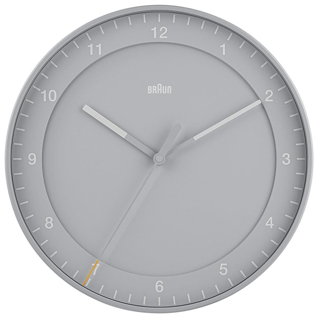 BC17 Braun classic large analogue wall clock - grey – Braun Clocks