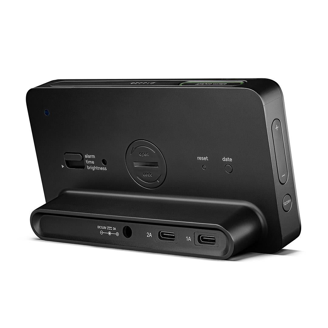 BC20 Braun digital rectangular alarm clock - black – Braun Clocks & Watches