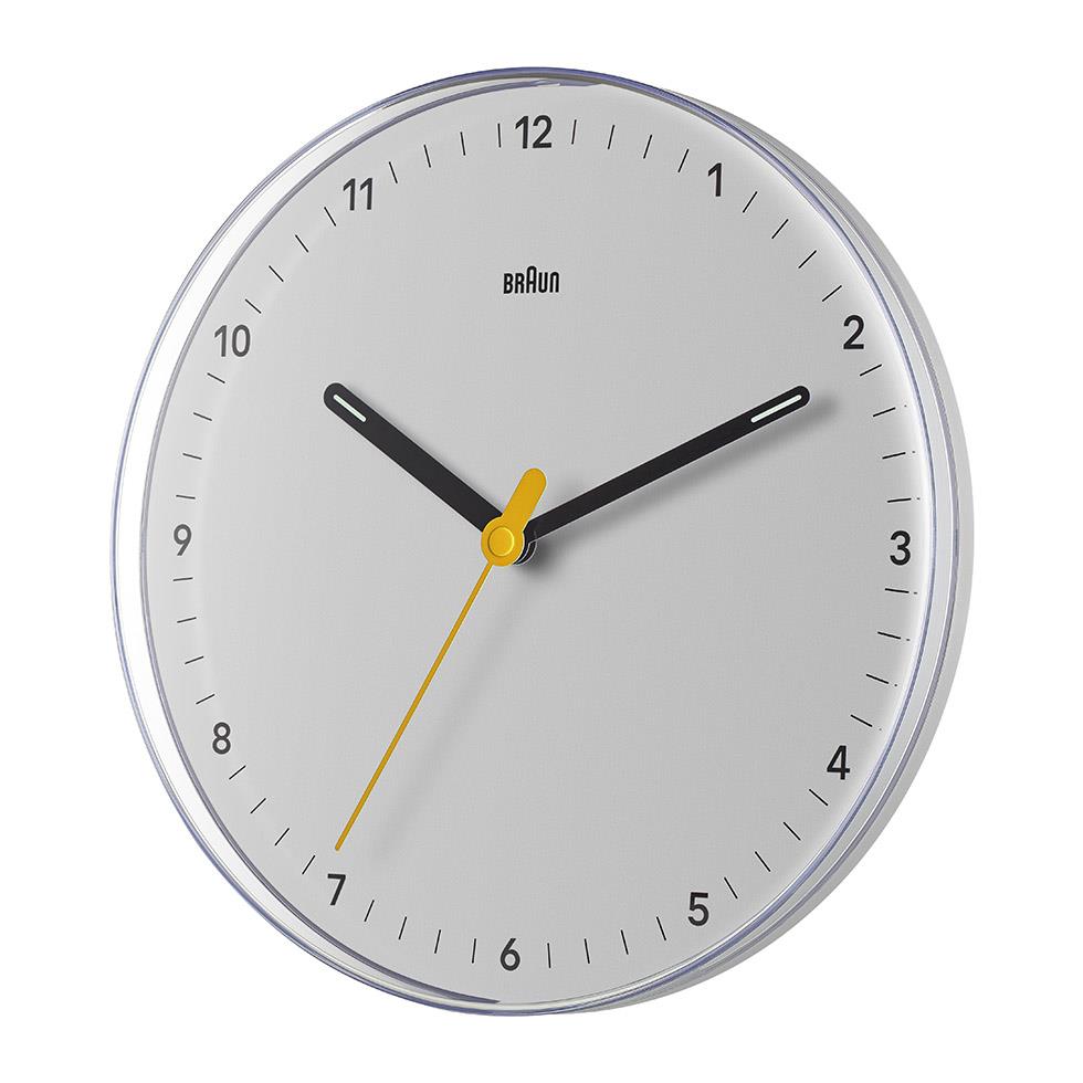 BC26 Braun analogue wall clock - white – Braun Clocks & Watches