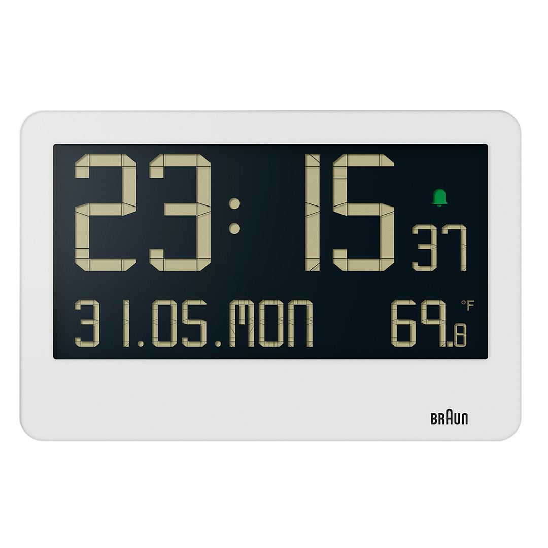 BC14 Braun digital wall clock - white – Braun Clocks & Watches