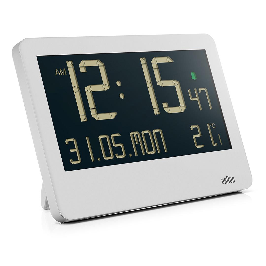 BC14 Braun digital wall clock - white – Braun Clocks & Watches
