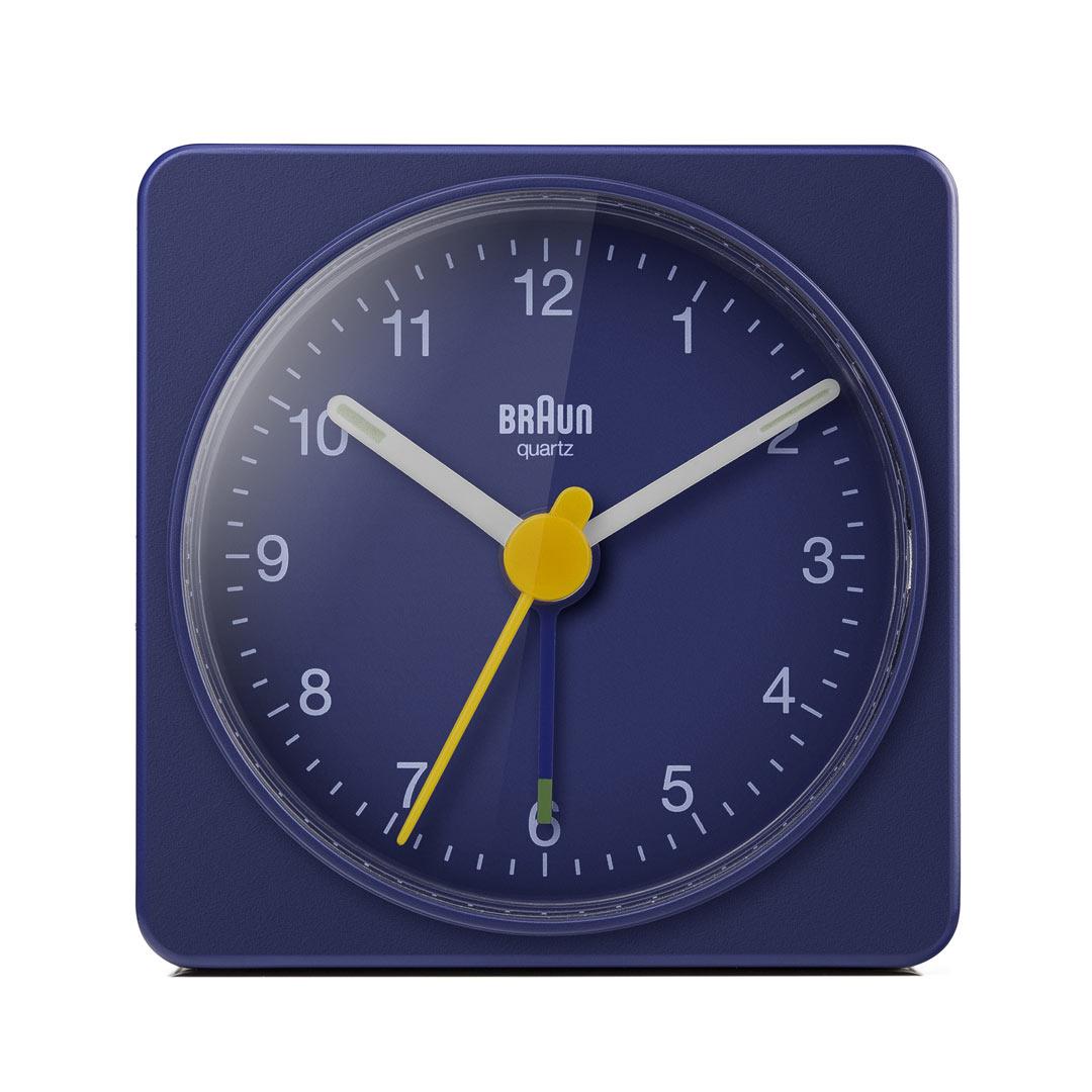 BC02 Braun classic travel analogue alarm clock - blue – Braun Clocks ...