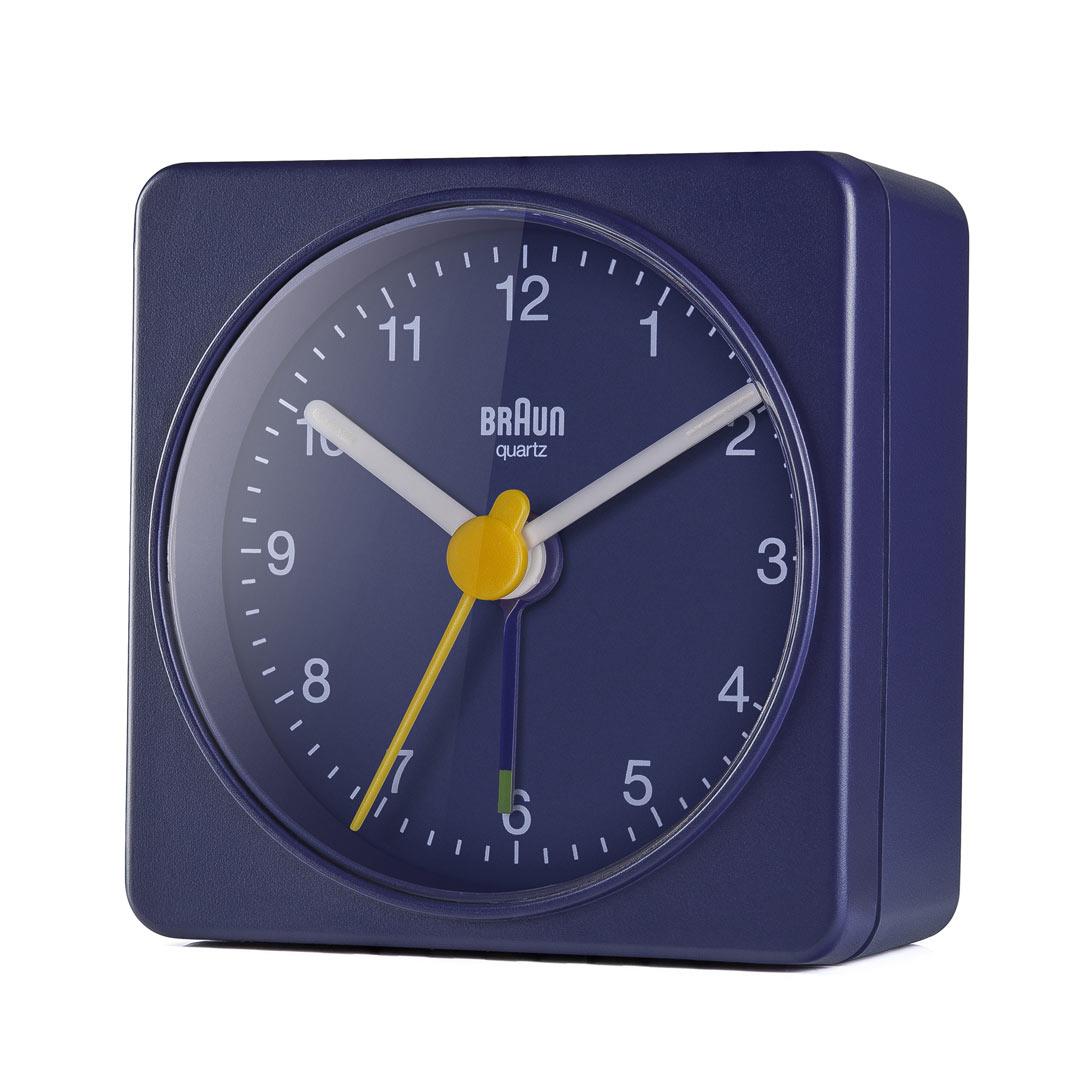 BC02 Braun classic travel analogue alarm clock - blue – Braun Clocks ...